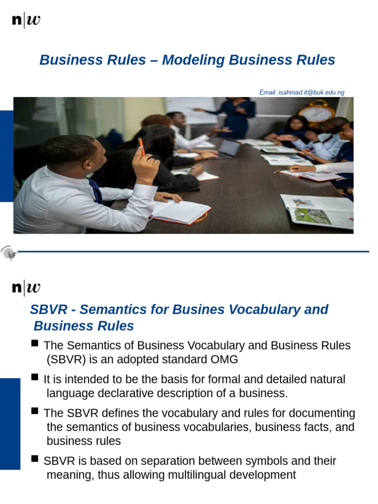Business Rules Modeling with SBVR | PDF | Grammar | Linguistics