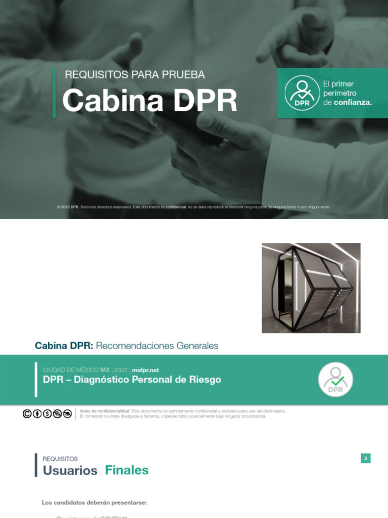 Requisitos Prueba DPR 2023 | PDF