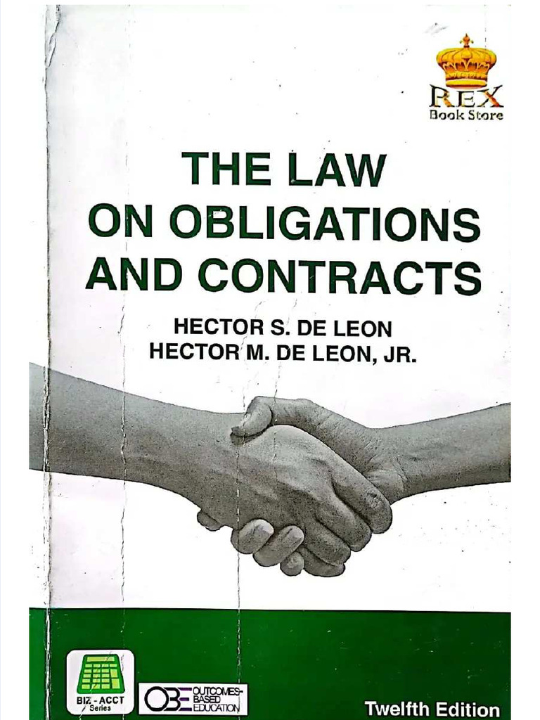 Law On Obligations and Contracts by de Leon 2021 Ed | PDF
