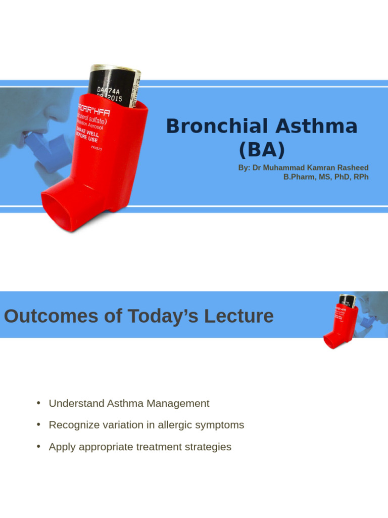 Bronchial Asthma | PDF | Asthma | Clinical Medicine
