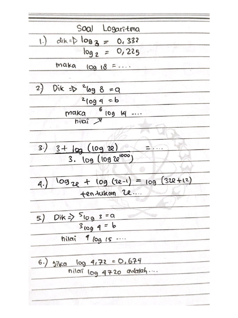 Logaritma 10 Mipa | PDF