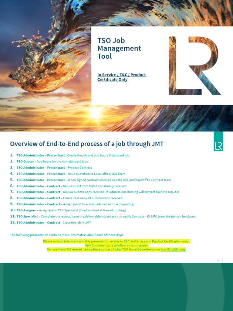 TSO Job Management Tool - Training Presentation - Updated 29.02.2024 | PDF | Computing