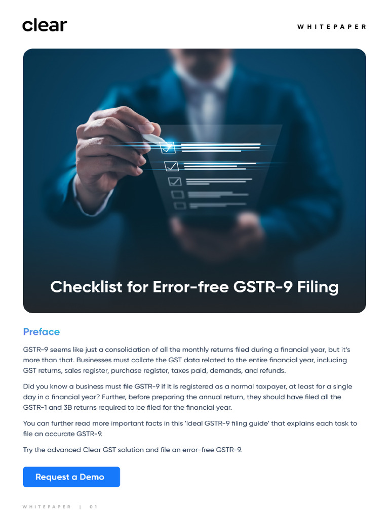 GSTR 9 FY22 23 Checklist | PDF