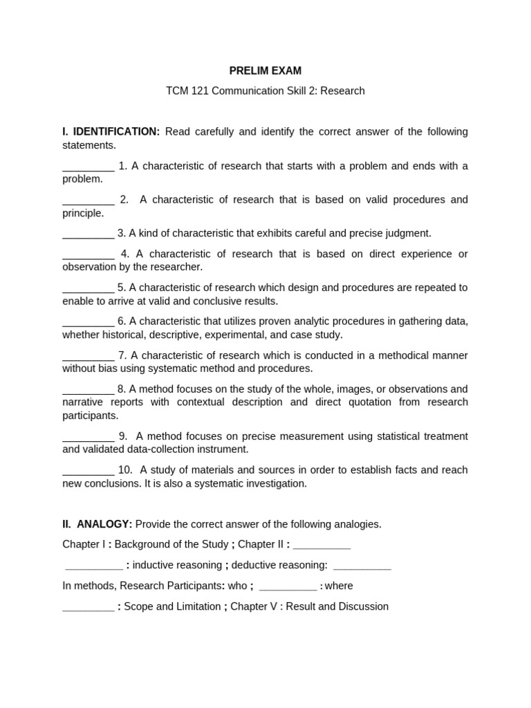 Research Testpaper College | PDF | Methodology | Statistics