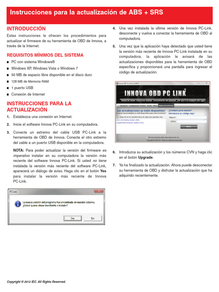 ABS SRS Upgrade Instructions S Final | PDF