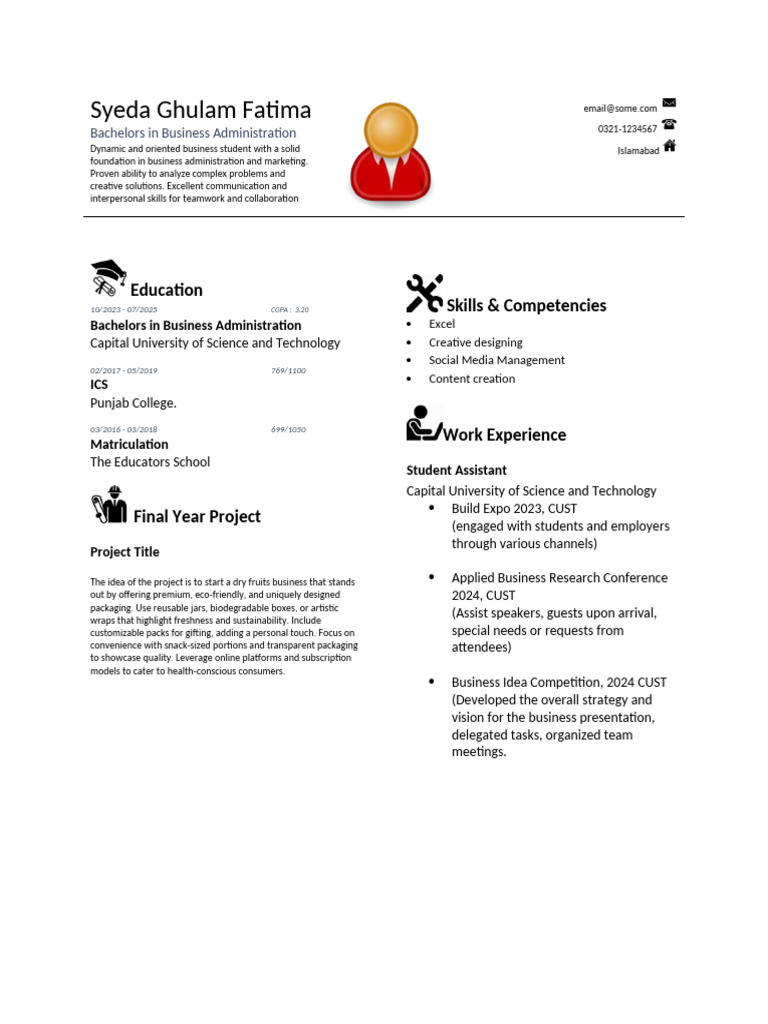 CSO CV Template Fall 2024 | PDF | Communication | Human Communication