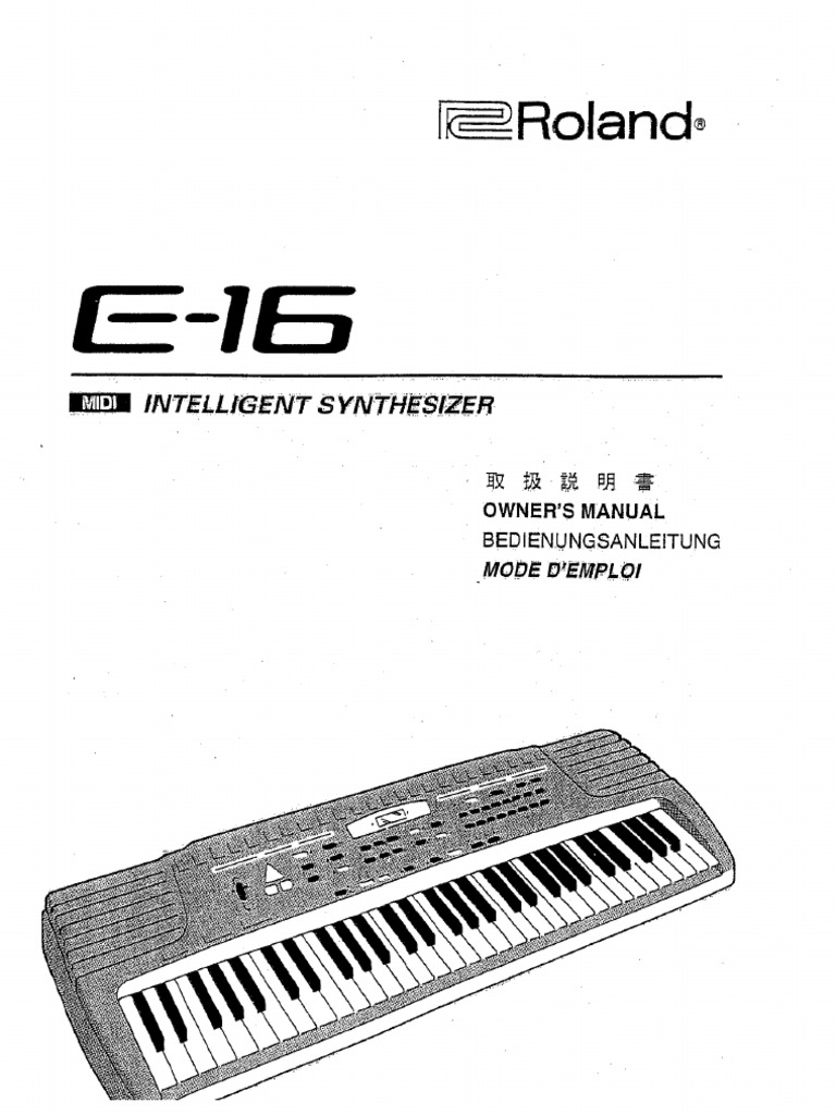 Roland E-16 | PDF