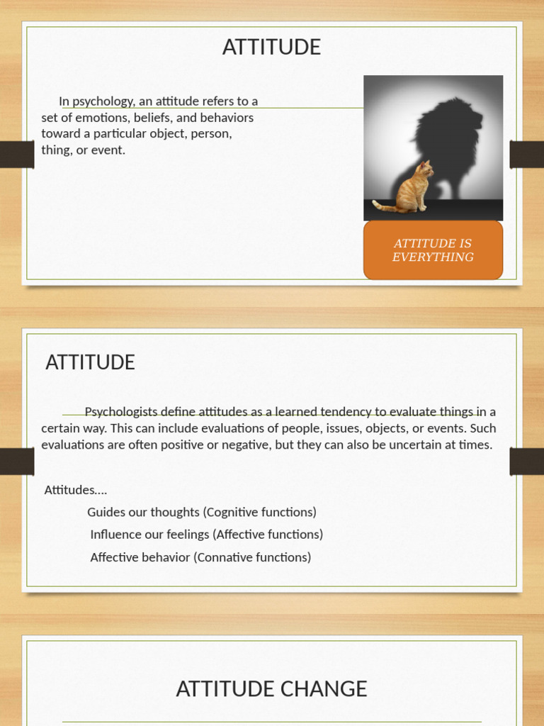 Attitude Change Over Time-1 | PDF | Attitude (Psychology) | Behavior