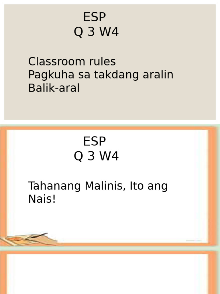 Q3 W4 ESPDay 1 | PDF