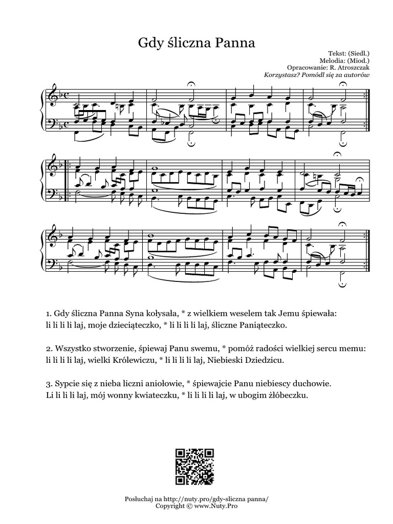 Gdy śliczna Panna | PDF