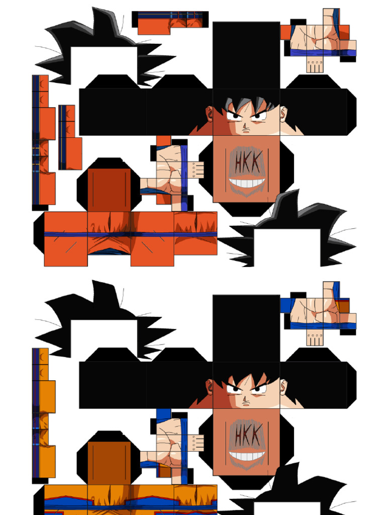 Goku Paper Toy Paper Craft | PDF