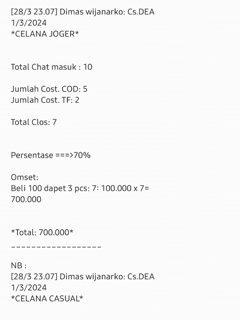 Persentase Dea | PDF