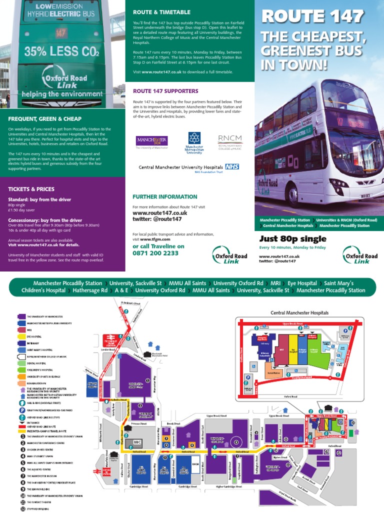 Route 147 Bus Timetable & Map | PDF