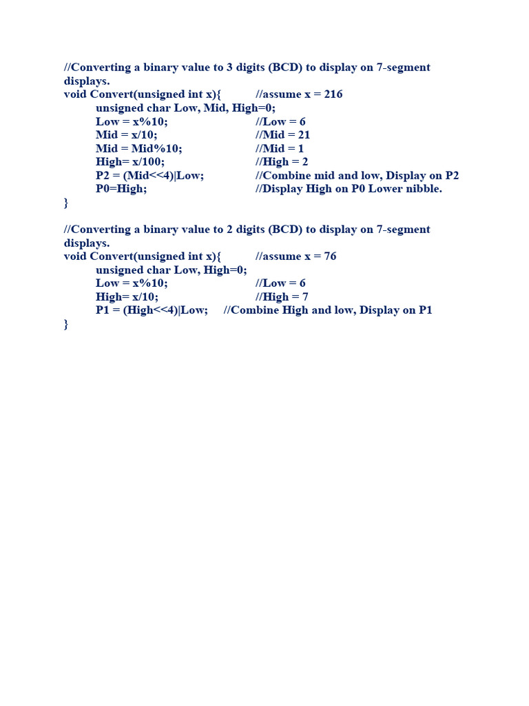 Converting Binary to BCD | PDF Converting Binary to BCD | PDF