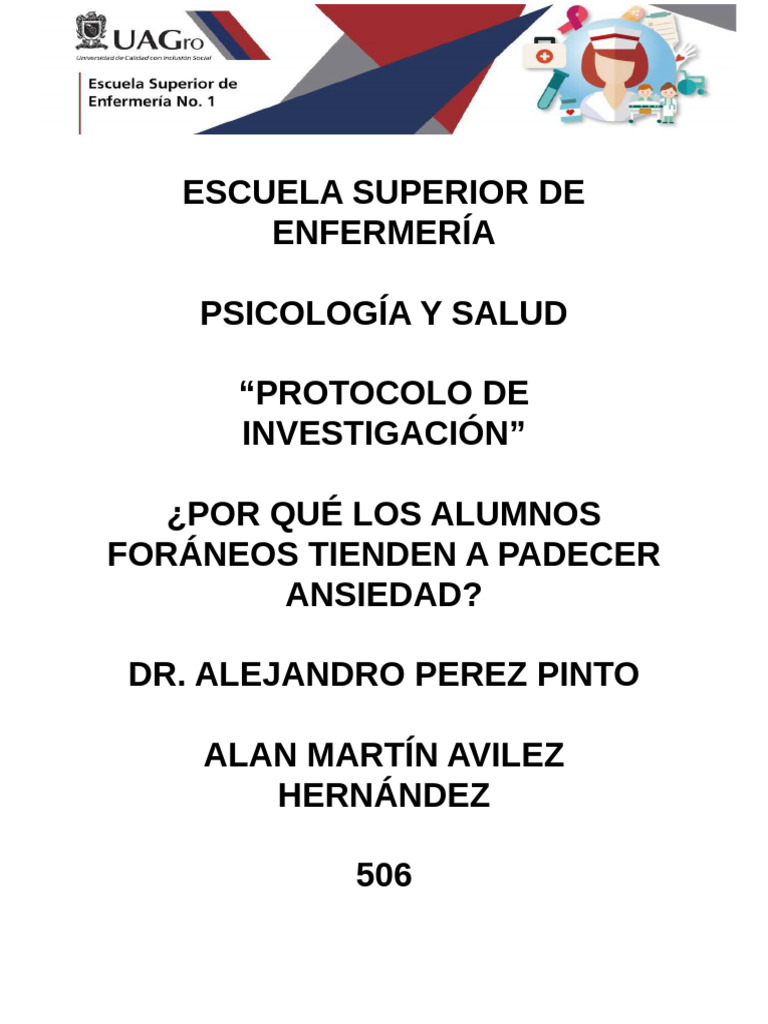 Protocolo psic | PDF | Ansiedad | Trastorno de ansiedad