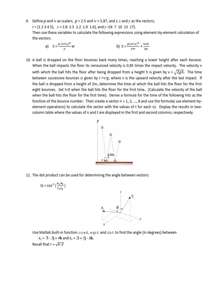 Tutorial 3.1 - Matrix Operation and Manipulation | PDF