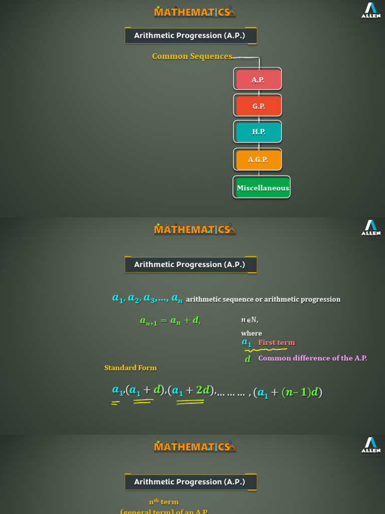 Mathematics - Sequence and Progression 02 - HARSH MALAV - 14 | PDF | Mathematics