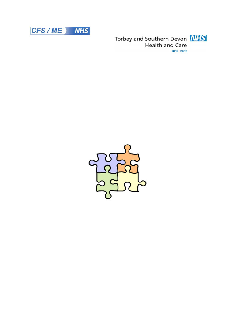 Cfs/Me Self Management Workbook: South and West Devon CFS/ME Service ...