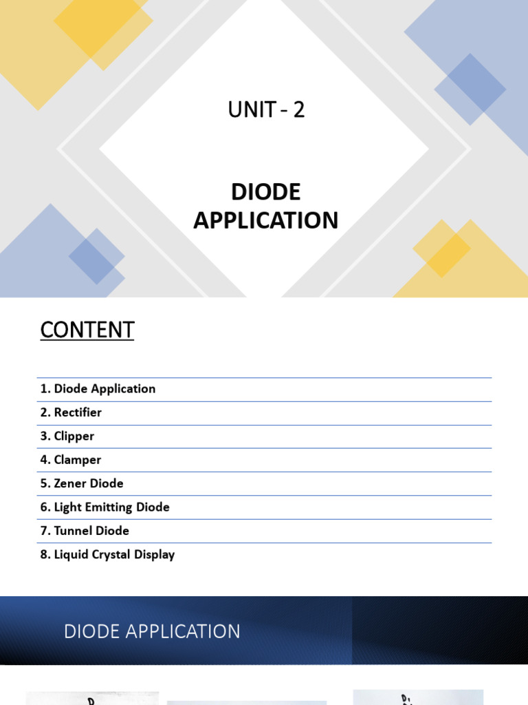 Ee PPT Unit 2 One Shot | PDF | Rectifier | Diode