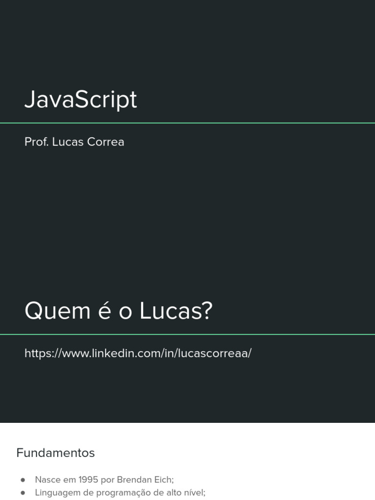 Fundamentos e Práticas de JavaScript | PDF | Script Java | Linguagem de ...