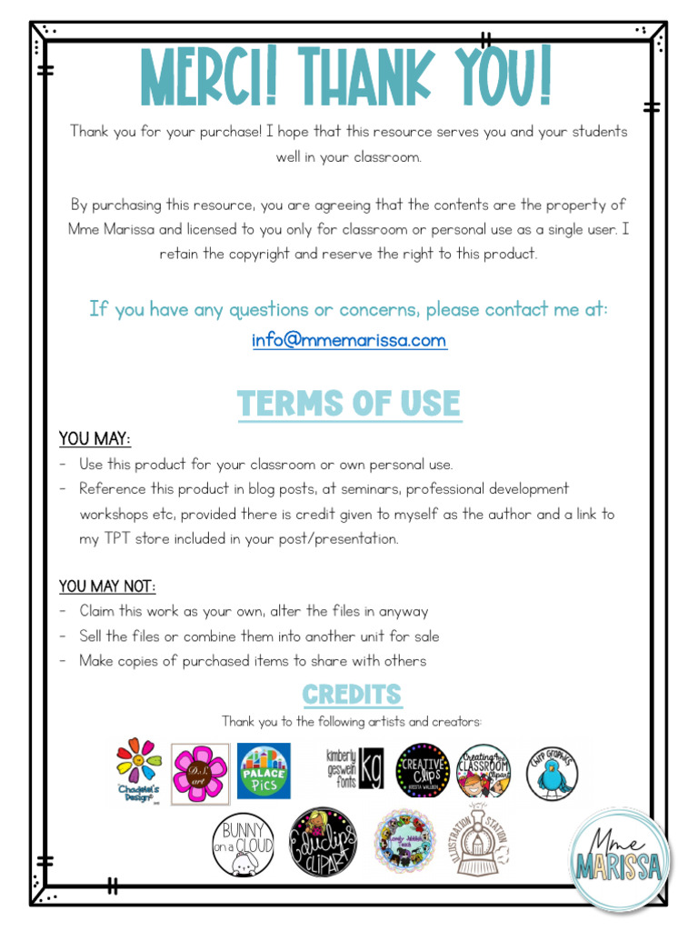 TOU Mme Marissa | PDF