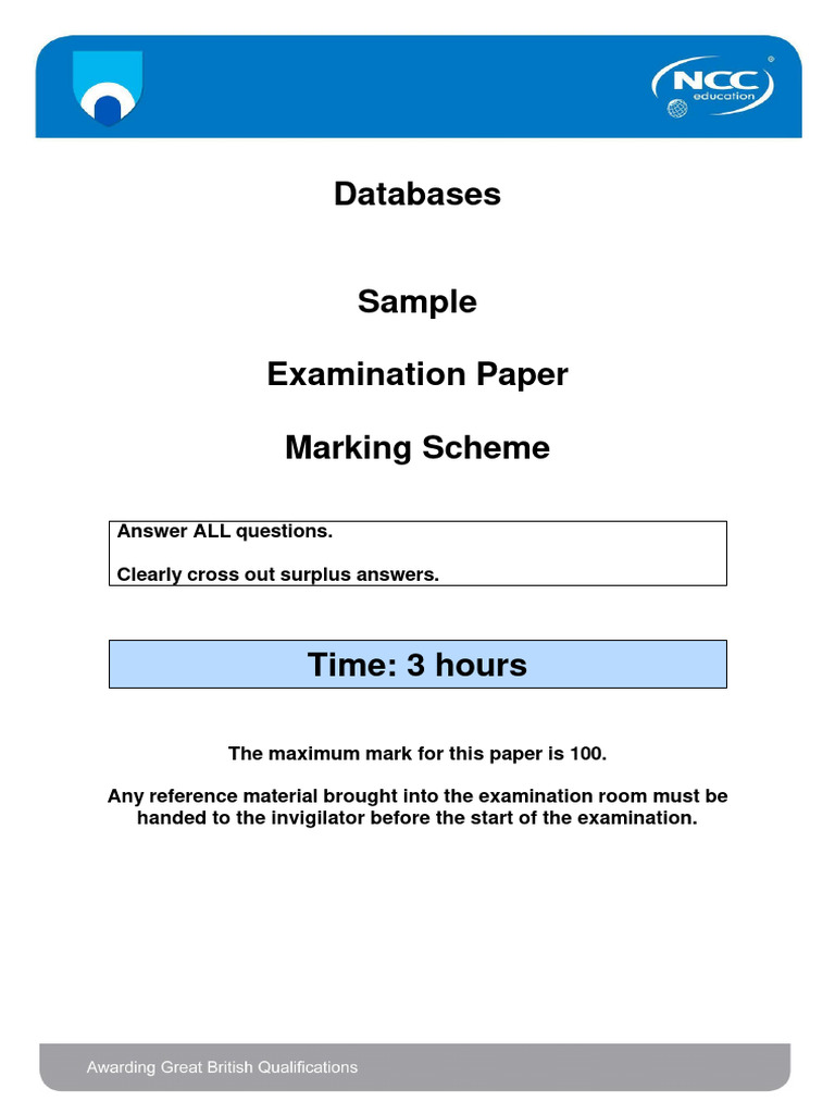DBAS Sample Exam MS | PDF | Database Transaction | Databases