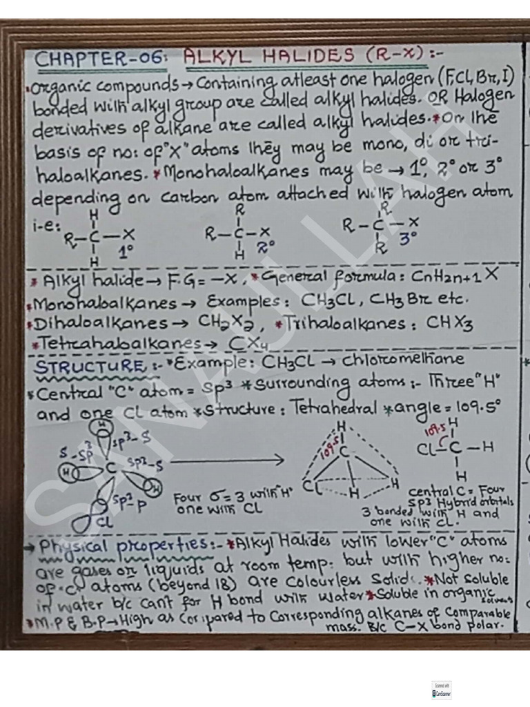 CHAPTER (6) Alkyl Halides | PDF