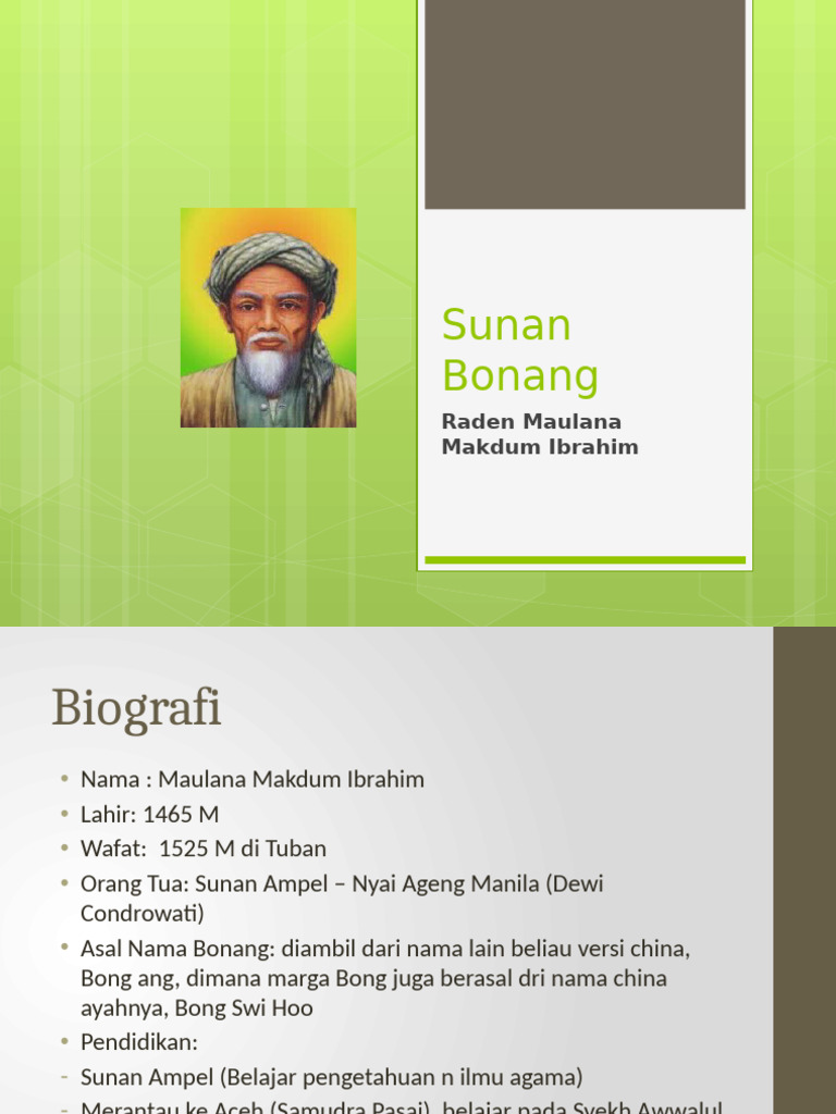 Biografi Sunan Bonang | PDF
