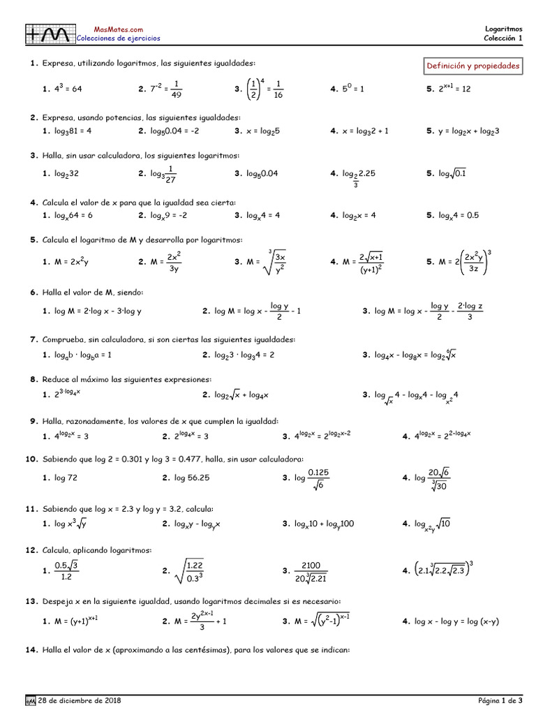 Logar It Mos | PDF | Logaritmo | Análisis complejo