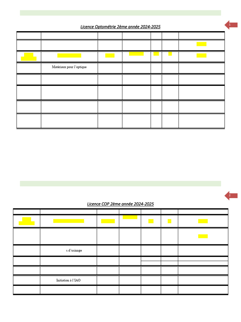 Planning Examen S1 L2-M1 2024-2025 | PDF | Sciences physiques