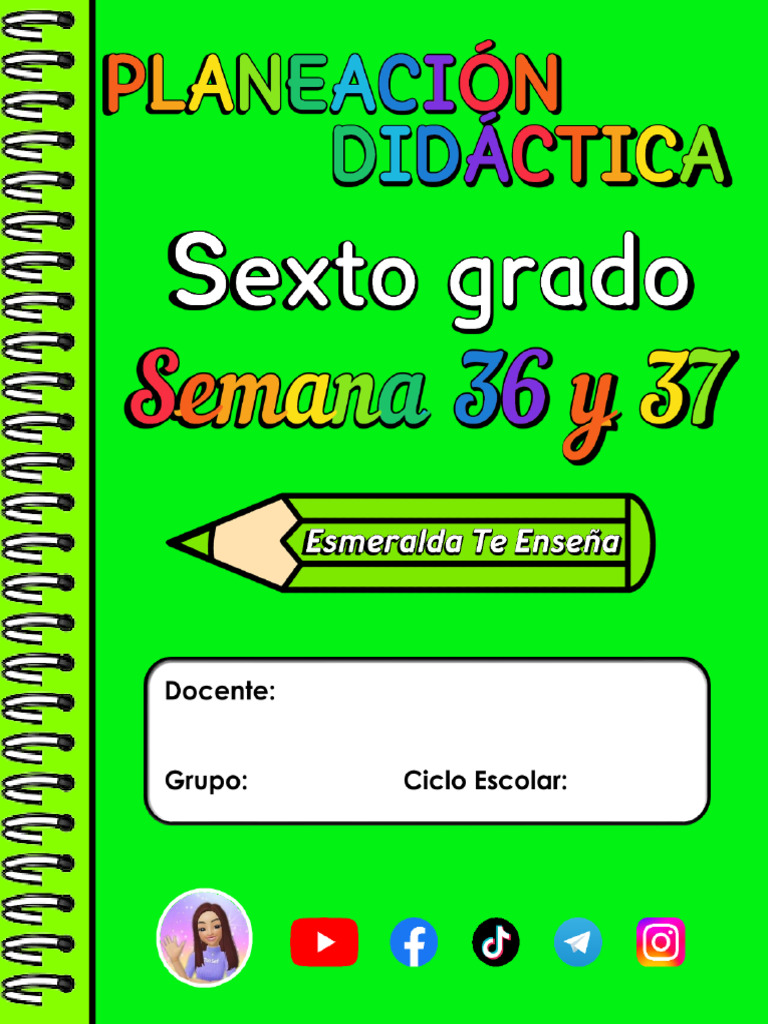 ? 6° S36-S37 - PLANEACIÓN DIDÁCTICA ? Esmeralda Te Enseña ? | PDF | Evaluación | Simetría