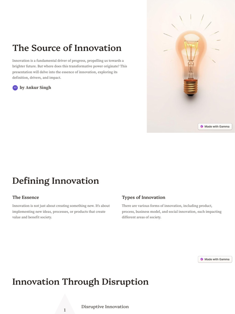 The-Source-of-Innovation | PDF | Innovation | Disruptive Innovation