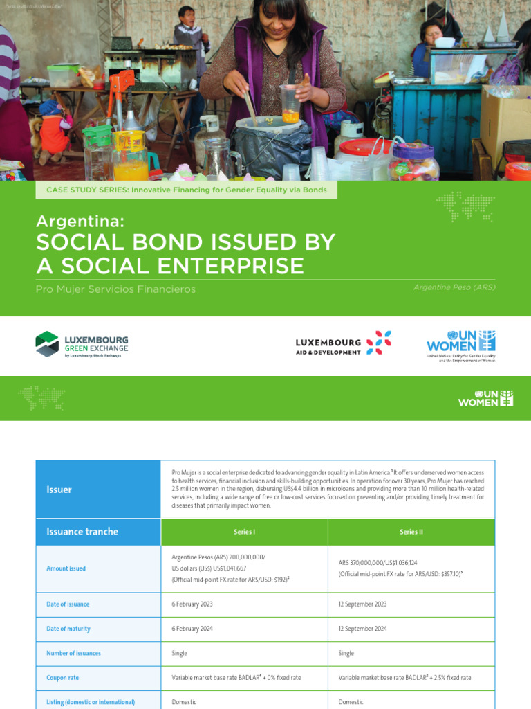 Case Study Series Innovative Financing for Gender Equality via Bonds ... Case Study Series Innovative Financing for Gender Equality via Bonds ...