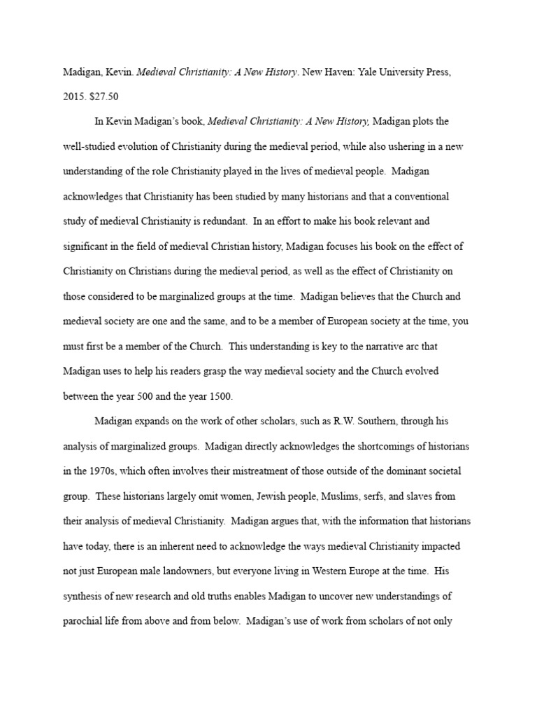 Modified Book Review | PDF | Middle Ages