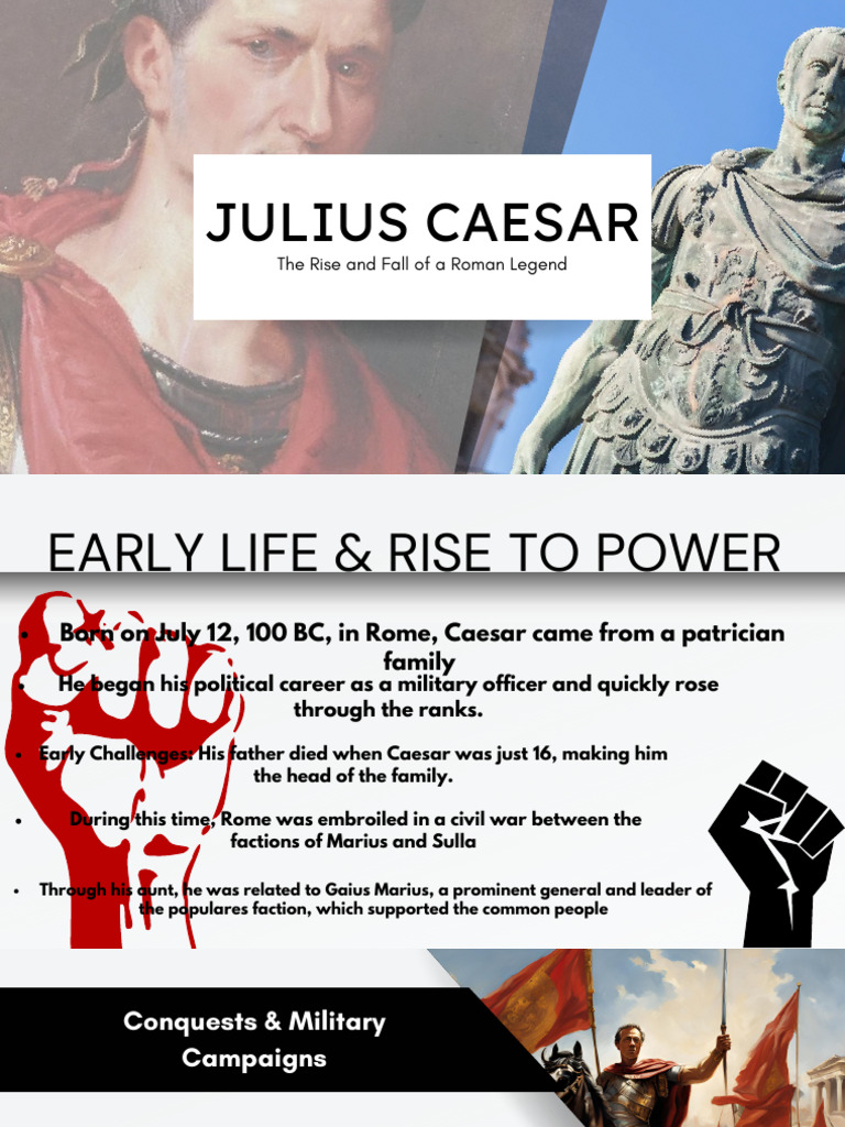 Julius Caesar: Rise, Reforms, and Fall | PDF | Julius Caesar | Roman ...