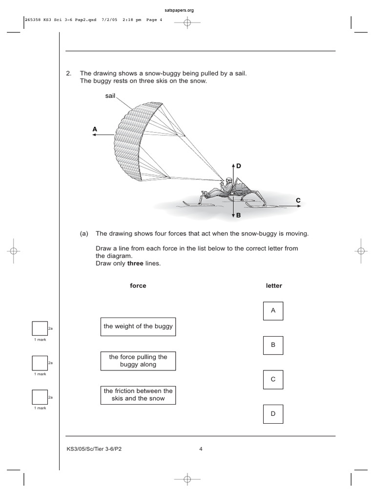 KS3 Science 2005 Paper 2 Level 3-6 | PDF