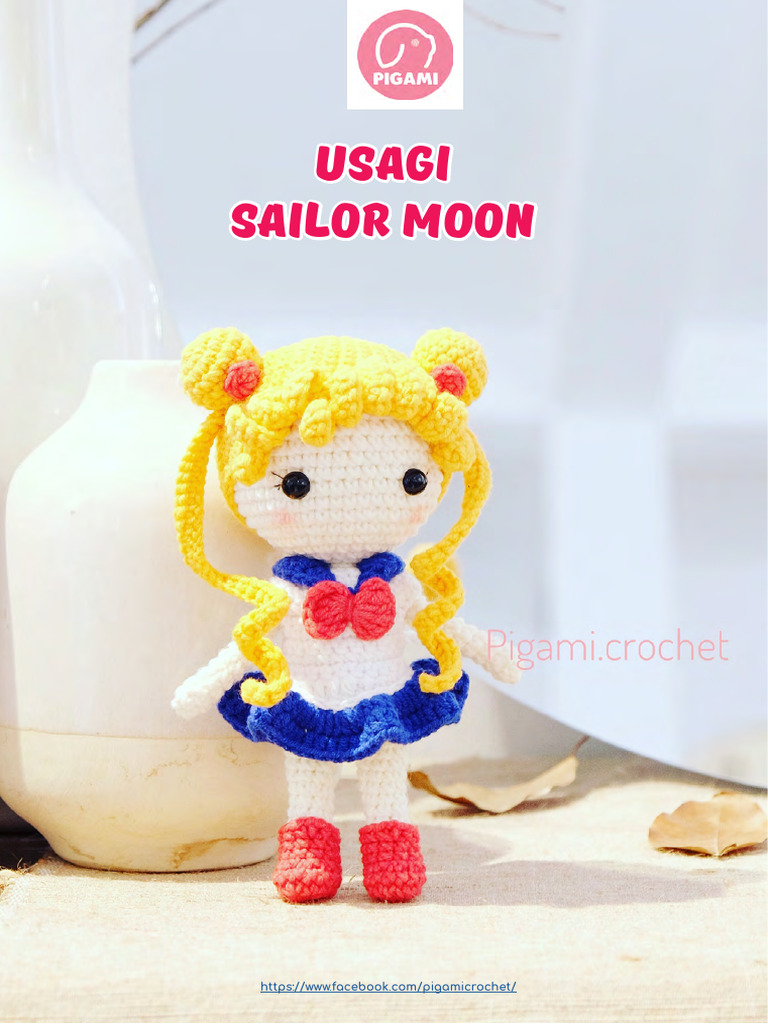 Usagi Sailor Moon Pattern PigamiCrochet Eng | PDF | Crochet | Handicrafts