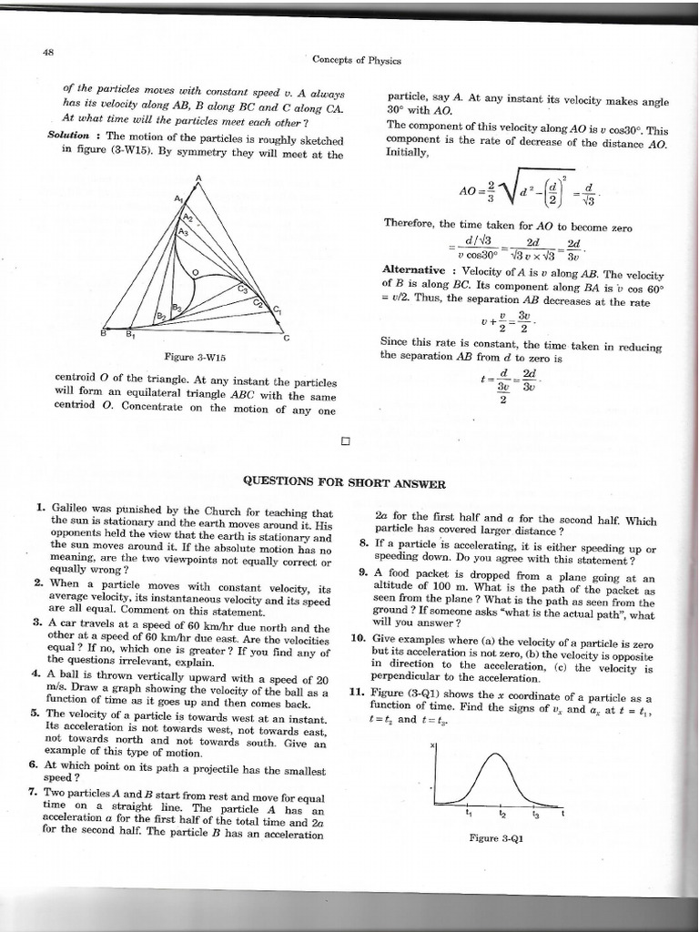 H.C Verma Projectile Motion | PDF