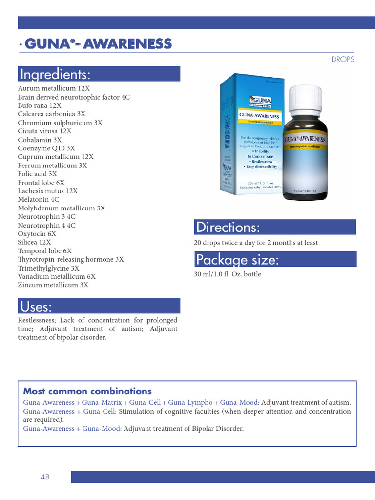Ingredients:: Guna - Awareness | PDF | Neuroscience | Physiology