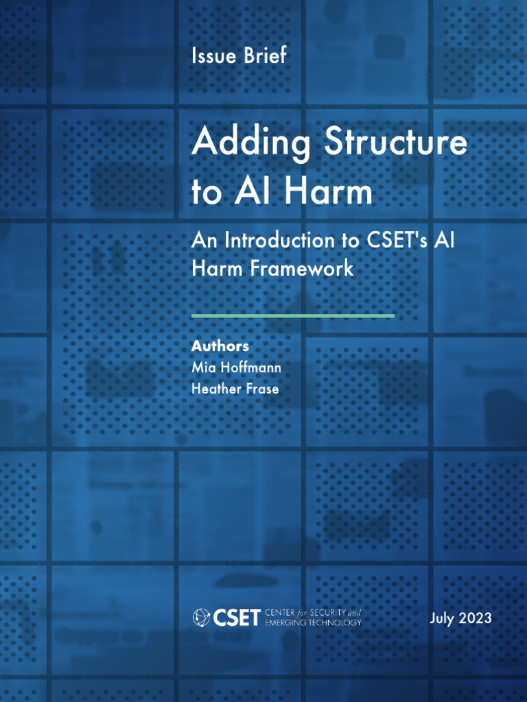 Adding Structure To AI Harm FINAL | PDF | Artificial Intelligence | Intelligence (AI) & Semantics