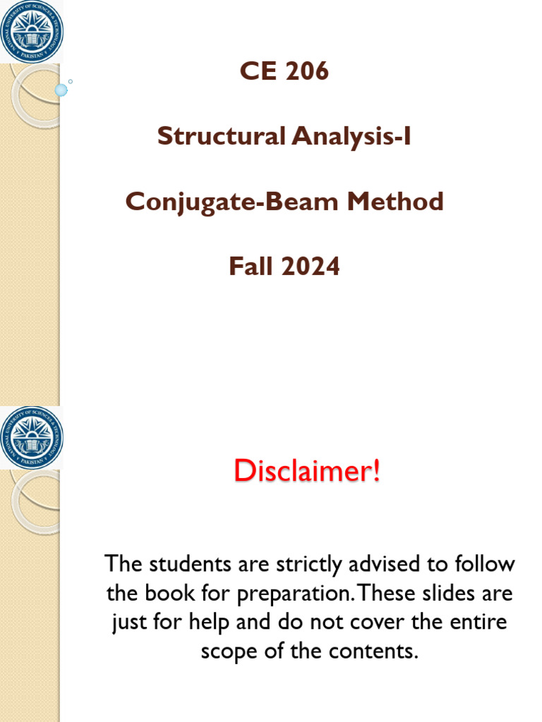 Lec 10 - Conjugate-Beam Method | PDF | Beam (Structure) | Bending