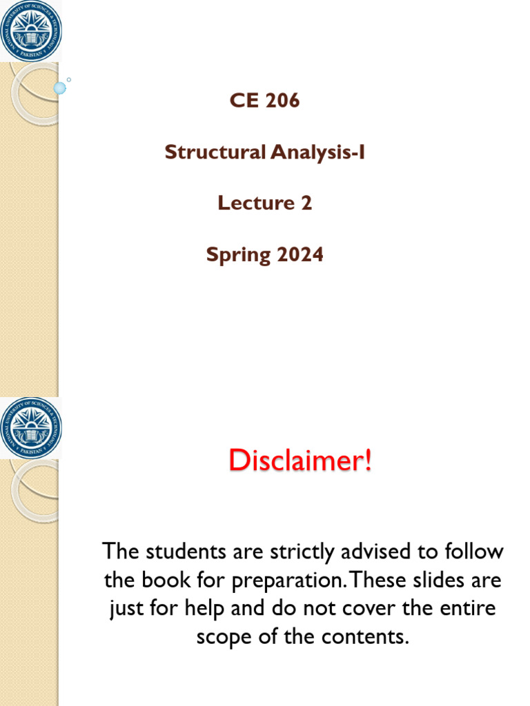 Lec 2 - Structural Idealisation | PDF | Linear Elasticity | Equations
