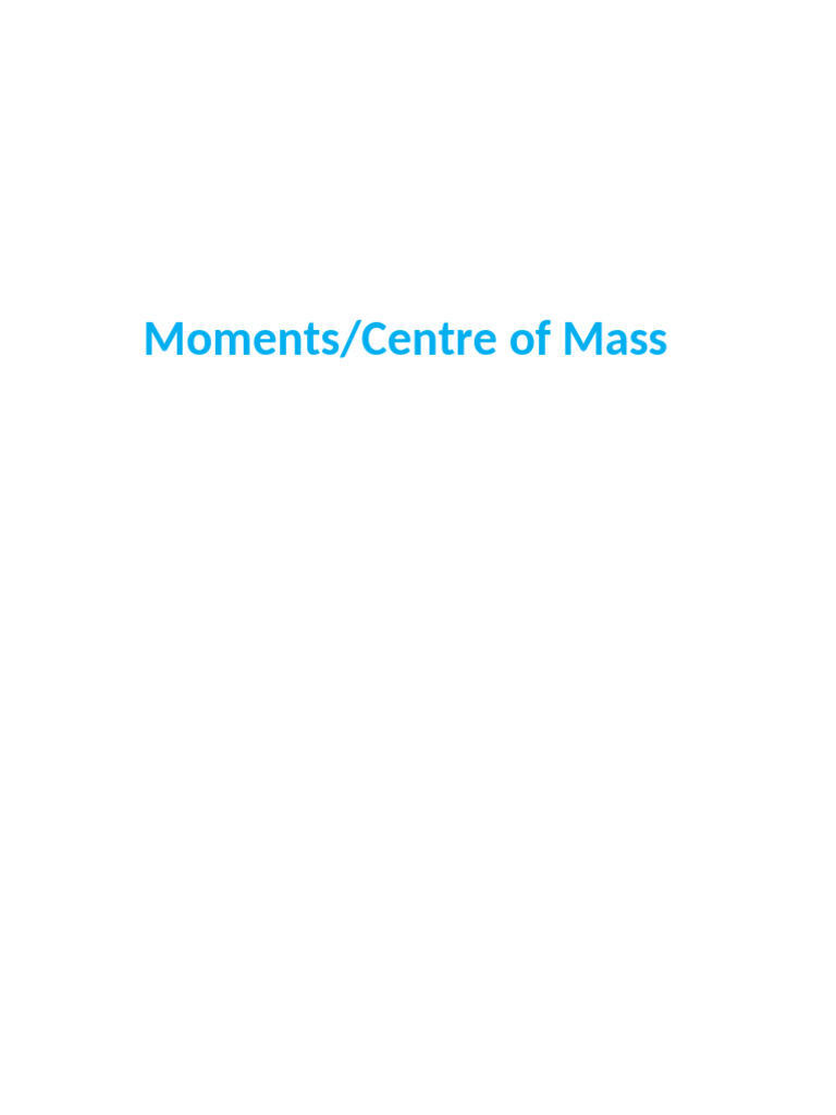 Moments Centre of Mass CIE IGCSE Physics Practical QP | PDF | Volume | Metre