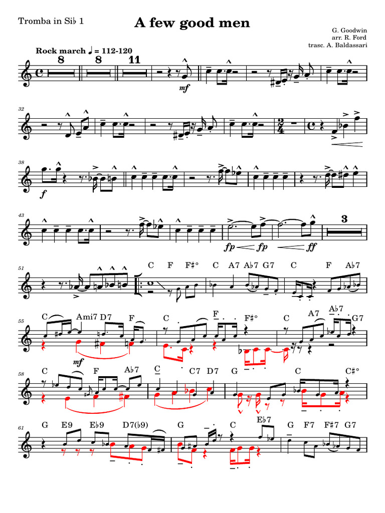 A Few Good Men-Tromba - in - Sib - 1 Bis | PDF