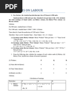 Halsey Premium Plan Calculations | PDF | Piece Work | Wage