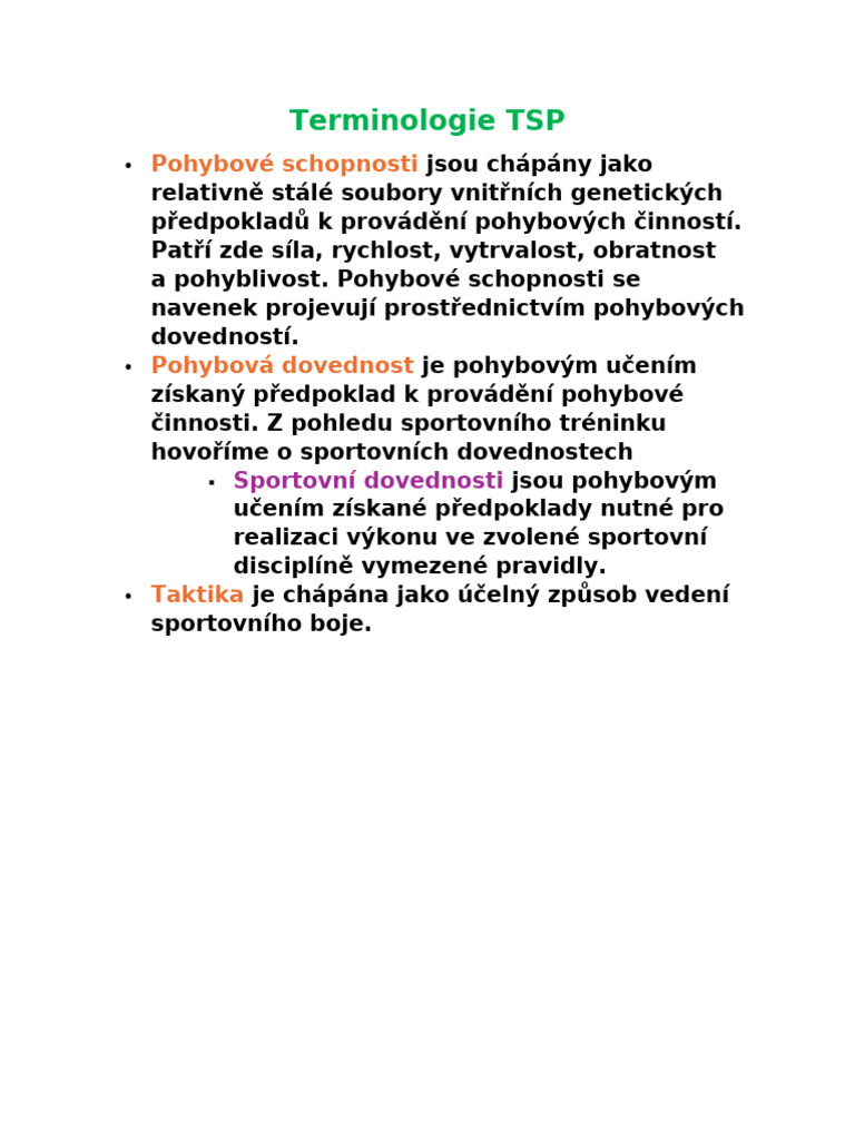 Terminologie TSP | PDF