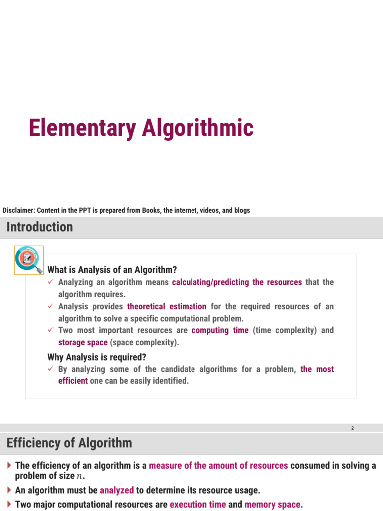 DAA_Unit-1 | PDF | Time Complexity | Algorithms
