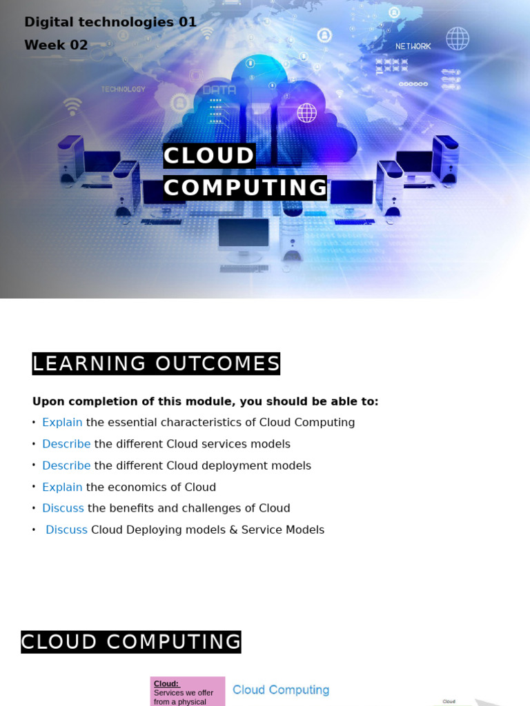 Week 02 Cloud Computing 2024 | PDF | Cloud Computing | Software Engineering