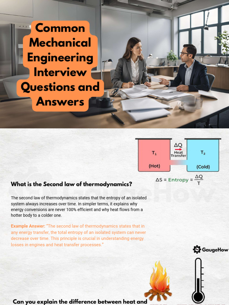 Common Mechanical Engineering Interview Questions and Answers ...