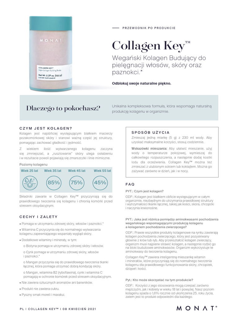 PL - Collagen Key Infosheet - 040821 - v3 | PDF